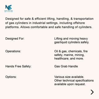 Gas Grab Tool - Gas Bottle Lifting Tool - New England Traders | PDF