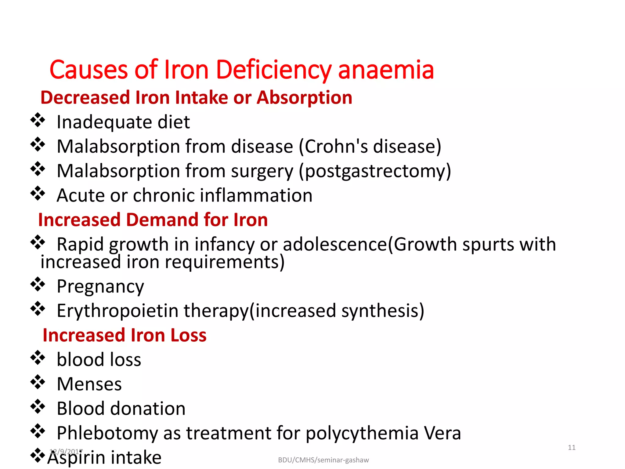 Iron defficiency anemia | PPTX | Blood Disorders | Diseases and Conditions