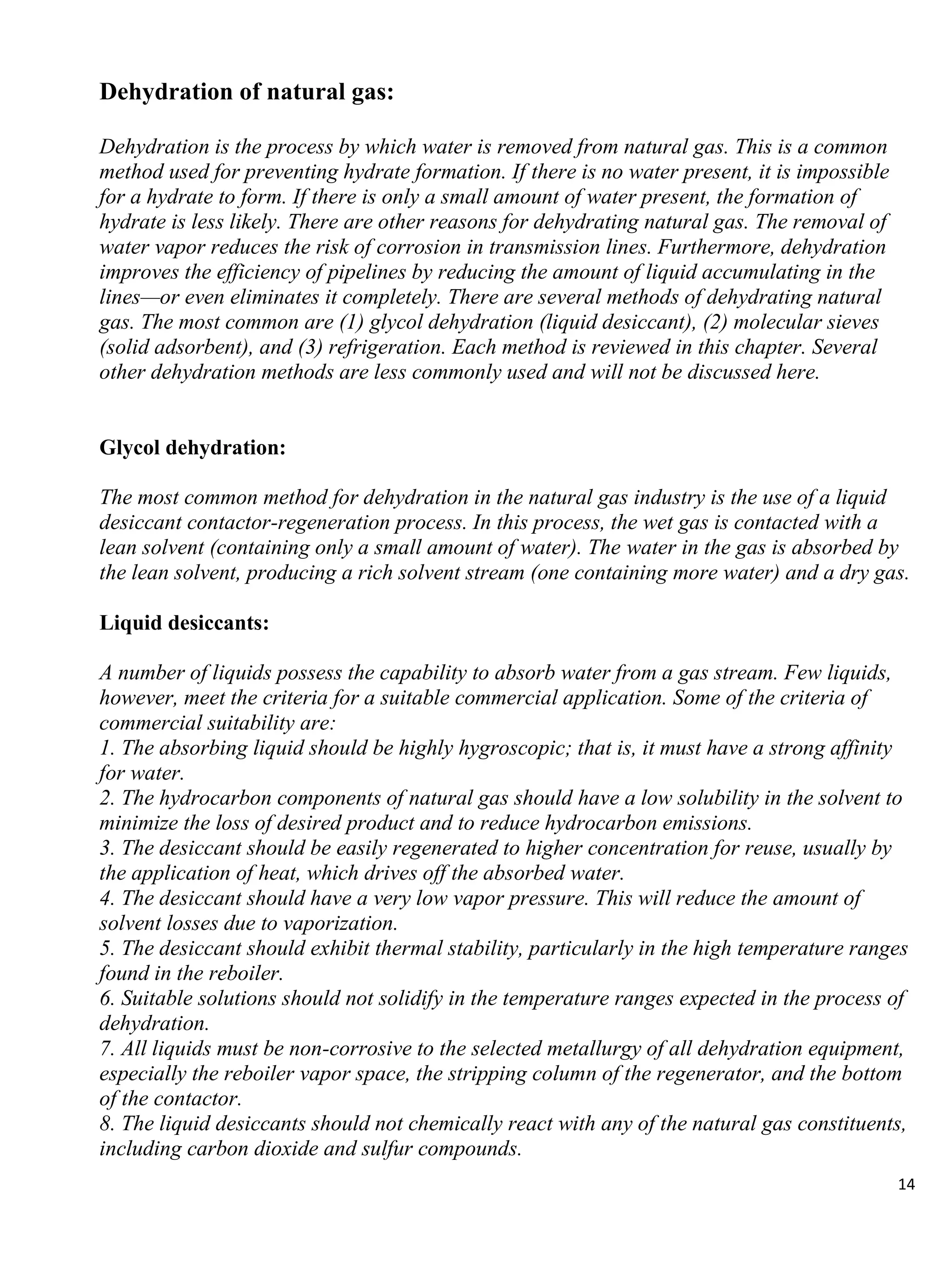 Gas hydrate formation and prevention | PDF