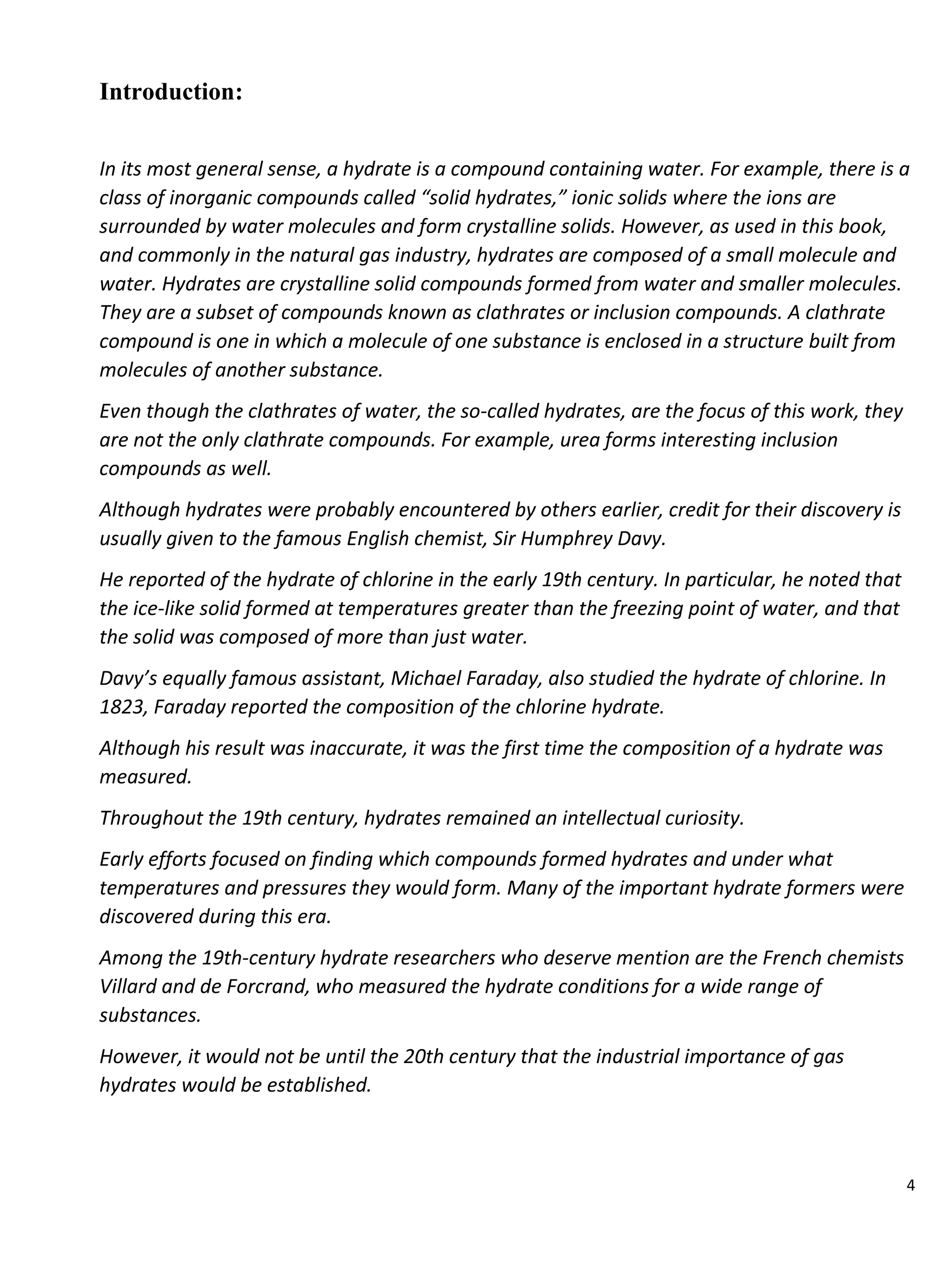 Gas hydrate formation and prevention | PDF