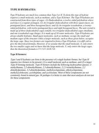 Gas hydrate formation and prevention | PDF