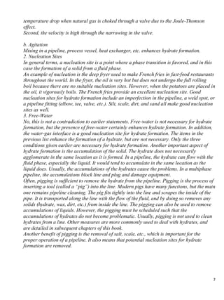 Gas hydrate formation and prevention | PDF