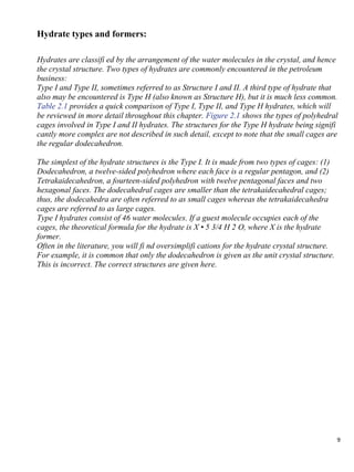 Gas hydrate formation and prevention | PDF