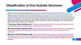 PRESENTATION ON GAS HYDRATES AND ITS APPLICATION | PPTX