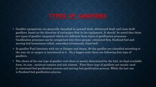 Gasification and Gasifiers | PPTX