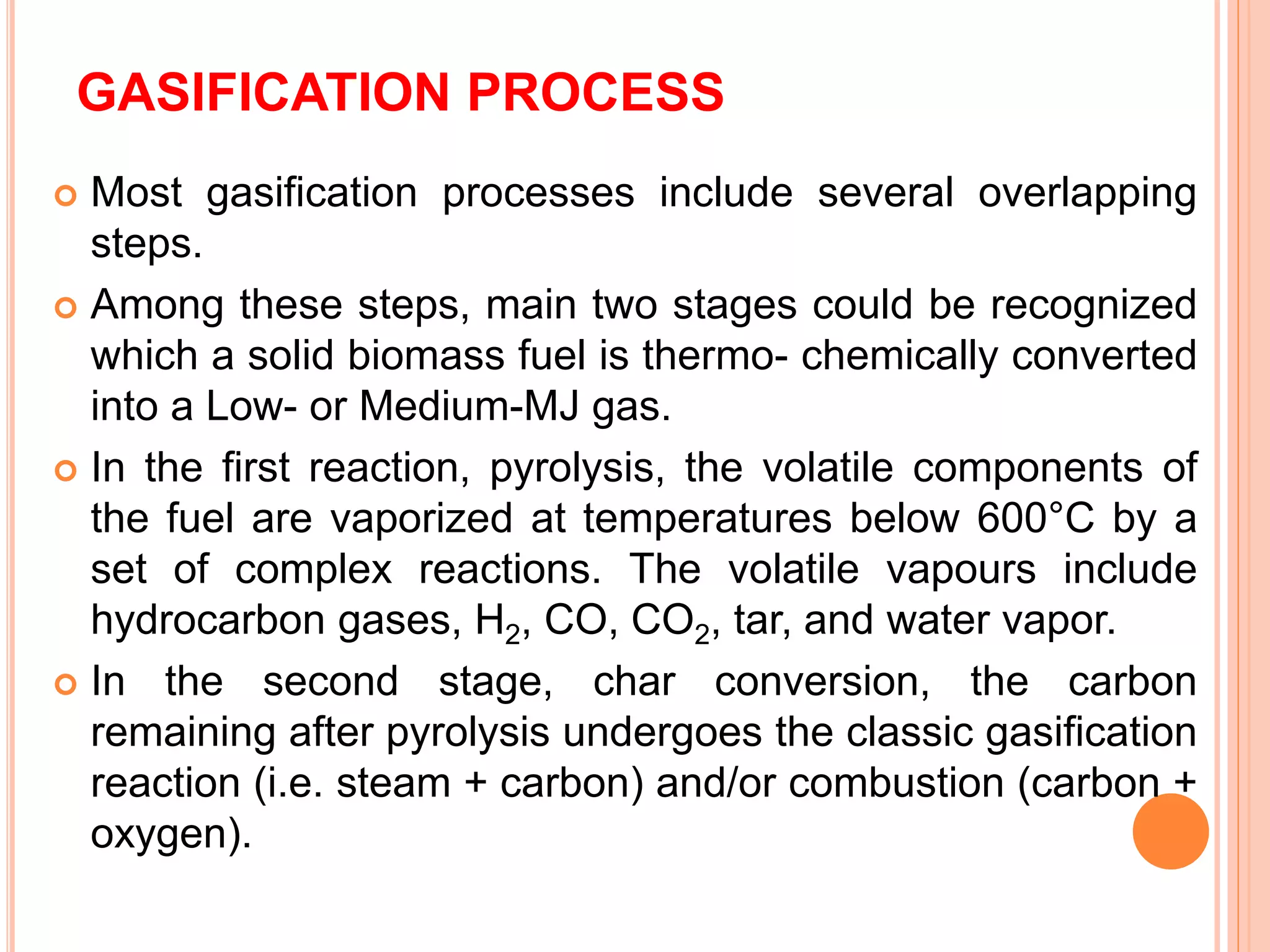 Gasification and types of gasifiers | PPTX
