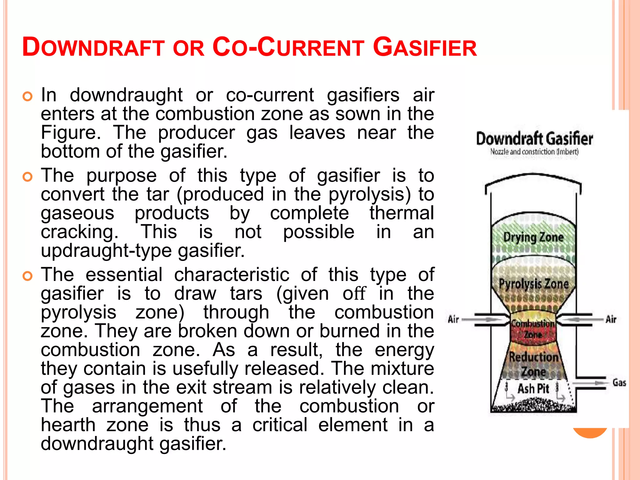 Gasification and types of gasifiers | PPTX