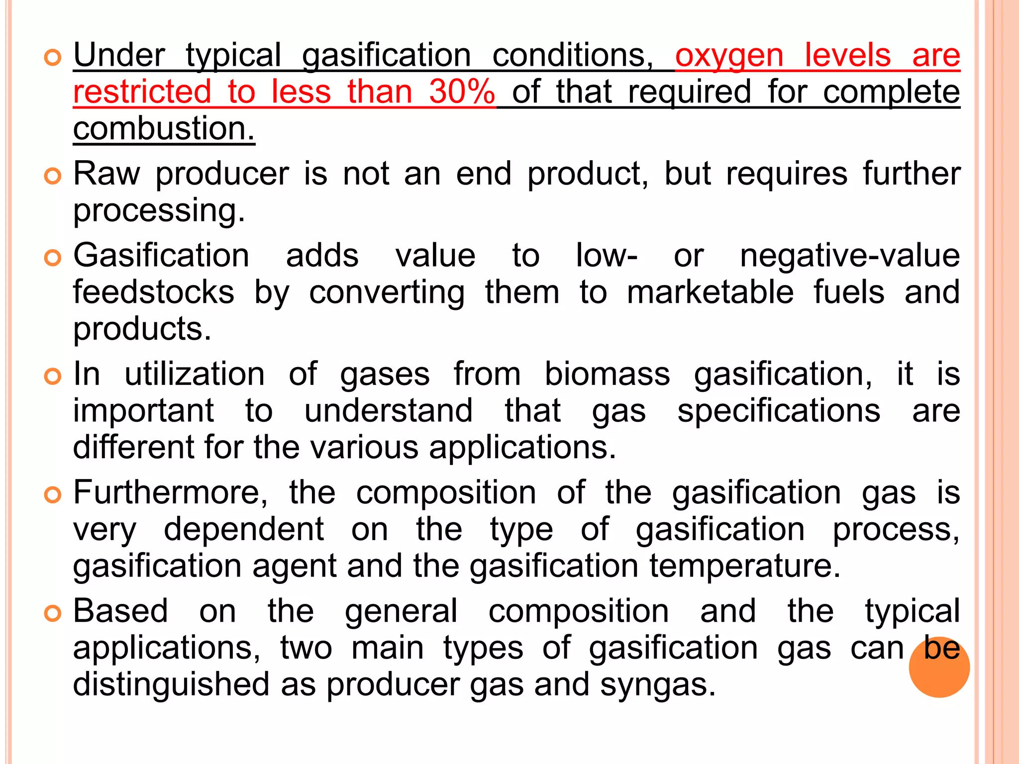 Gasification and types of gasifiers | PPTX