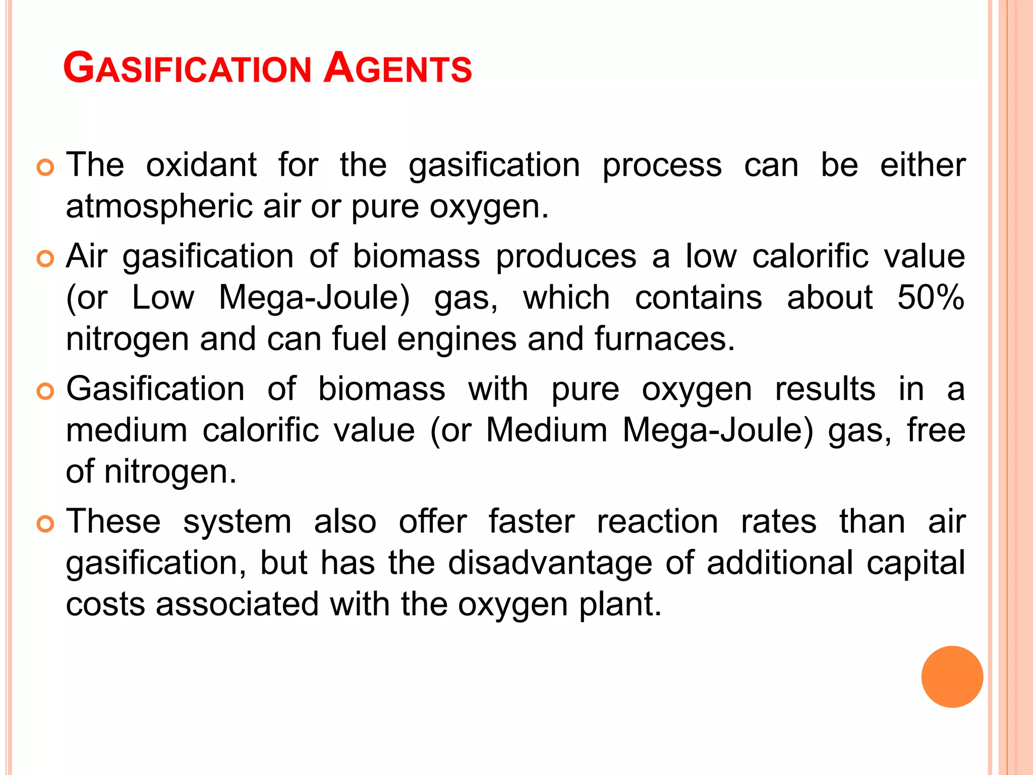 Gasification and types of gasifiers | PPTX