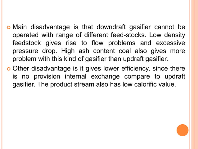 Gasification and types of gasifiers | PPTX