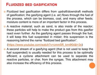 Gasification and types of gasifiers | PPTX