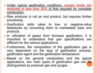 Gasification and types of gasifiers | PPTX