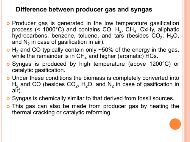 Gasification and types of gasifiers | PPTX