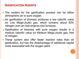 Gasification and types of gasifiers | PPTX
