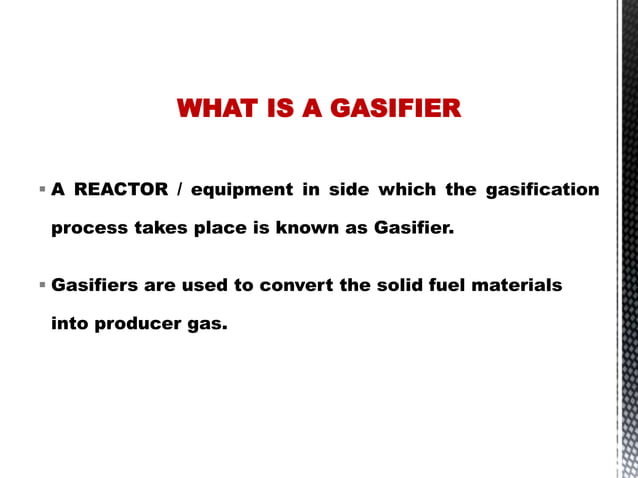 Types of Gasifier/reactors | PPTX | Chemistry | Science
