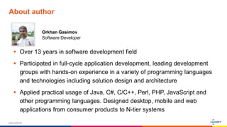 Орхан Гасимов: "Reactive Applications in Java with Akka" | PPTX