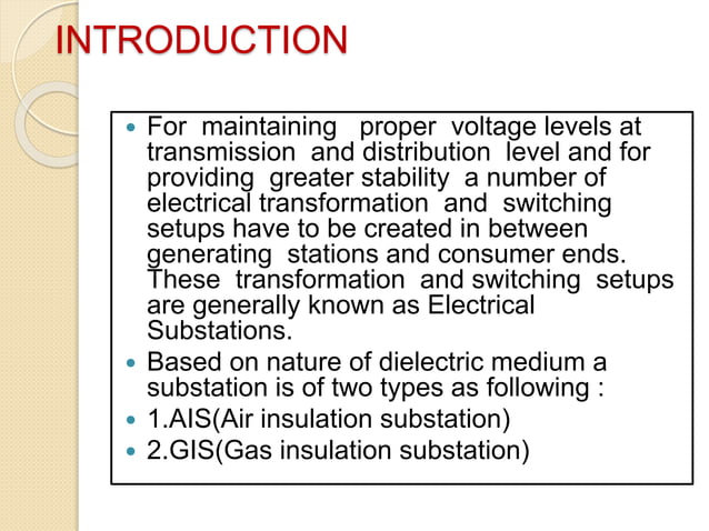 Gas insulated substation 2 | PPT