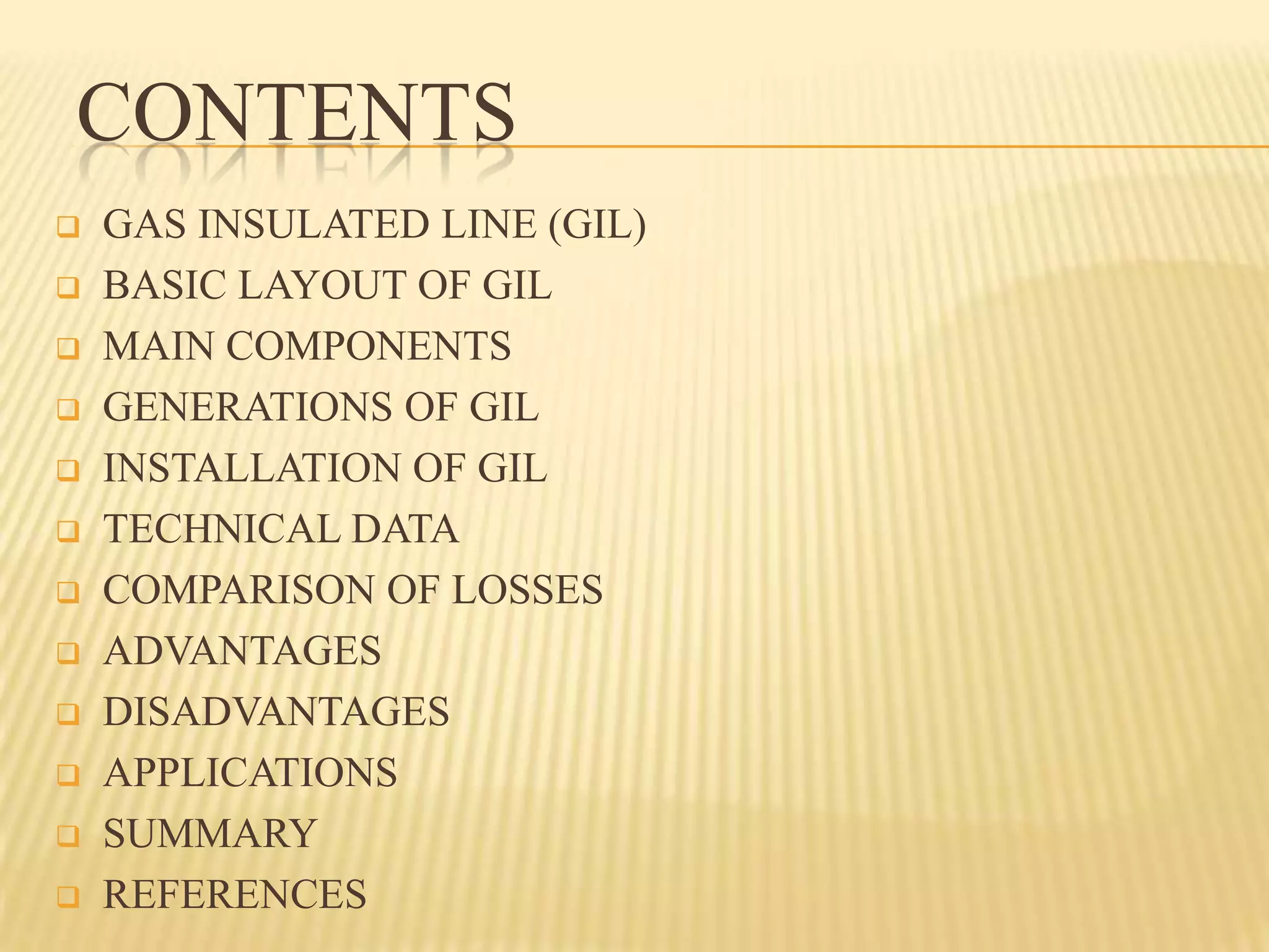 Gas insulated transmission line | PPTX | Physics | Science
