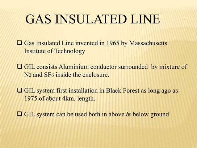 Gas insulated transmission line | PPT