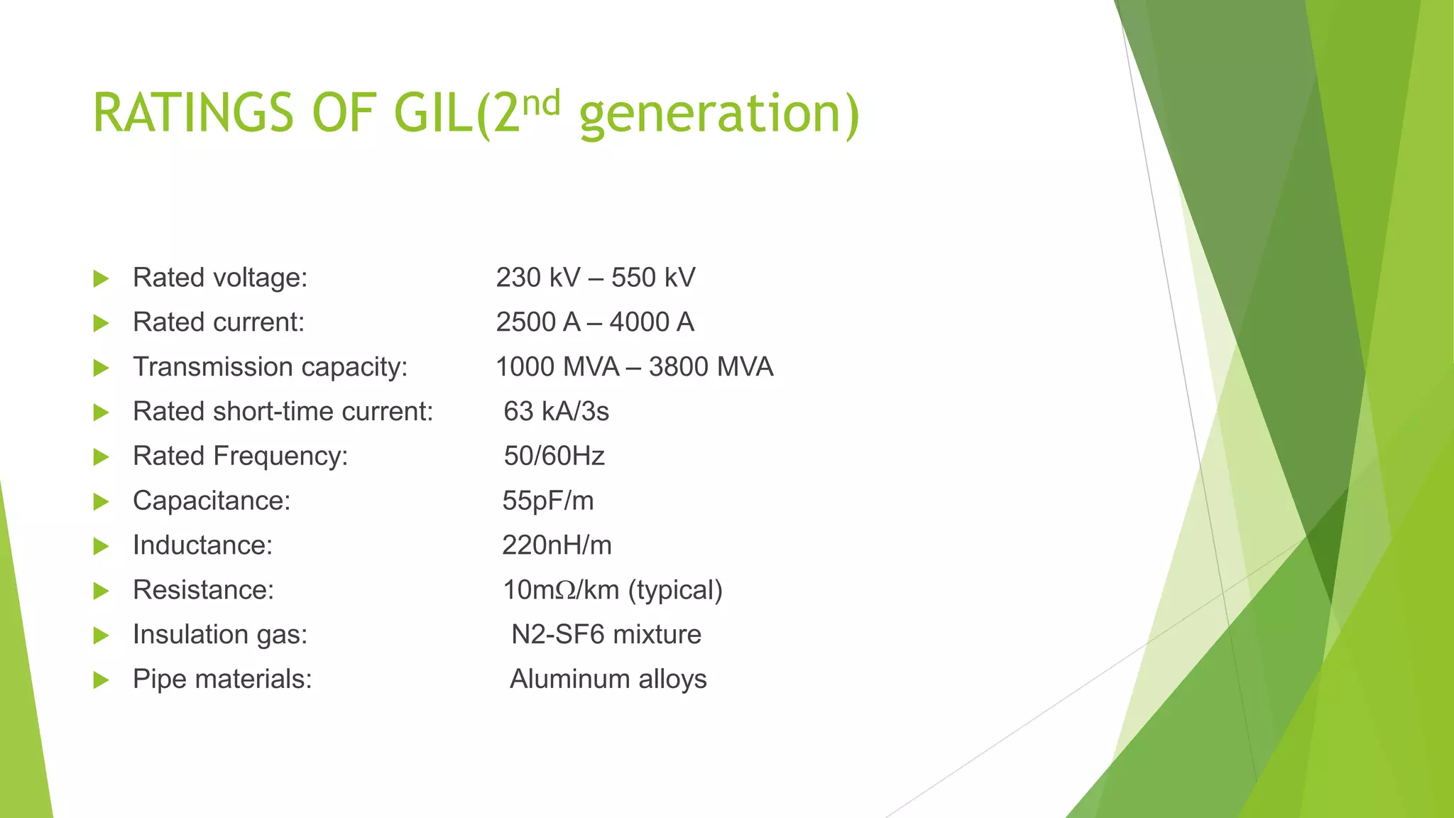 Gas insulated transmission lines(gil) | PPTX
