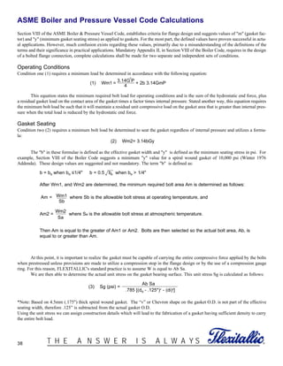 Gasket design criteria | PDF