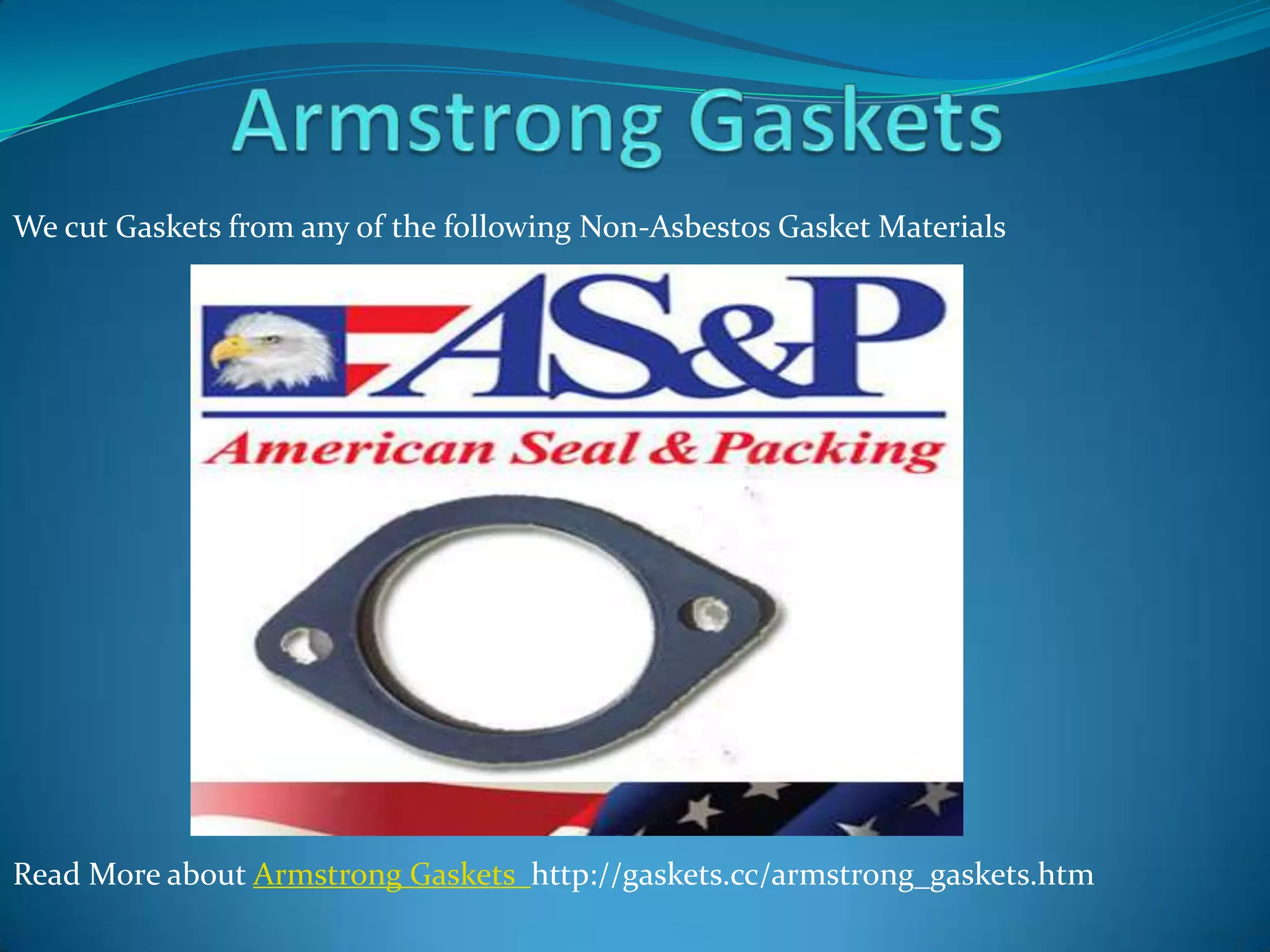 Gaskets & Types of Gasket Materials | PPTX