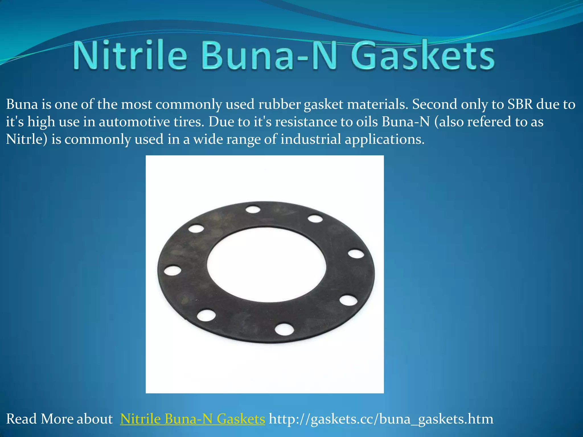 Gaskets & Types of Gasket Materials | PPTX