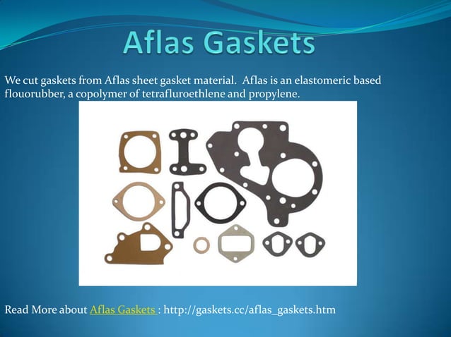 Gaskets & Types of Gasket Materials | PPTX