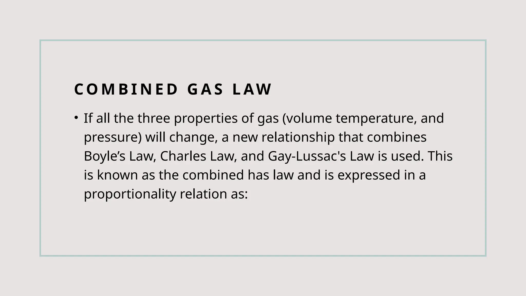 Grade 10 Science - Chemistry - Gas Laws | PPTX