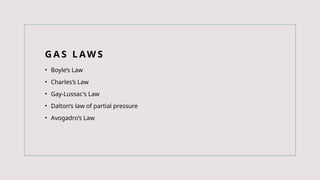 Grade 10 Science - Chemistry - Gas Laws | PPTX