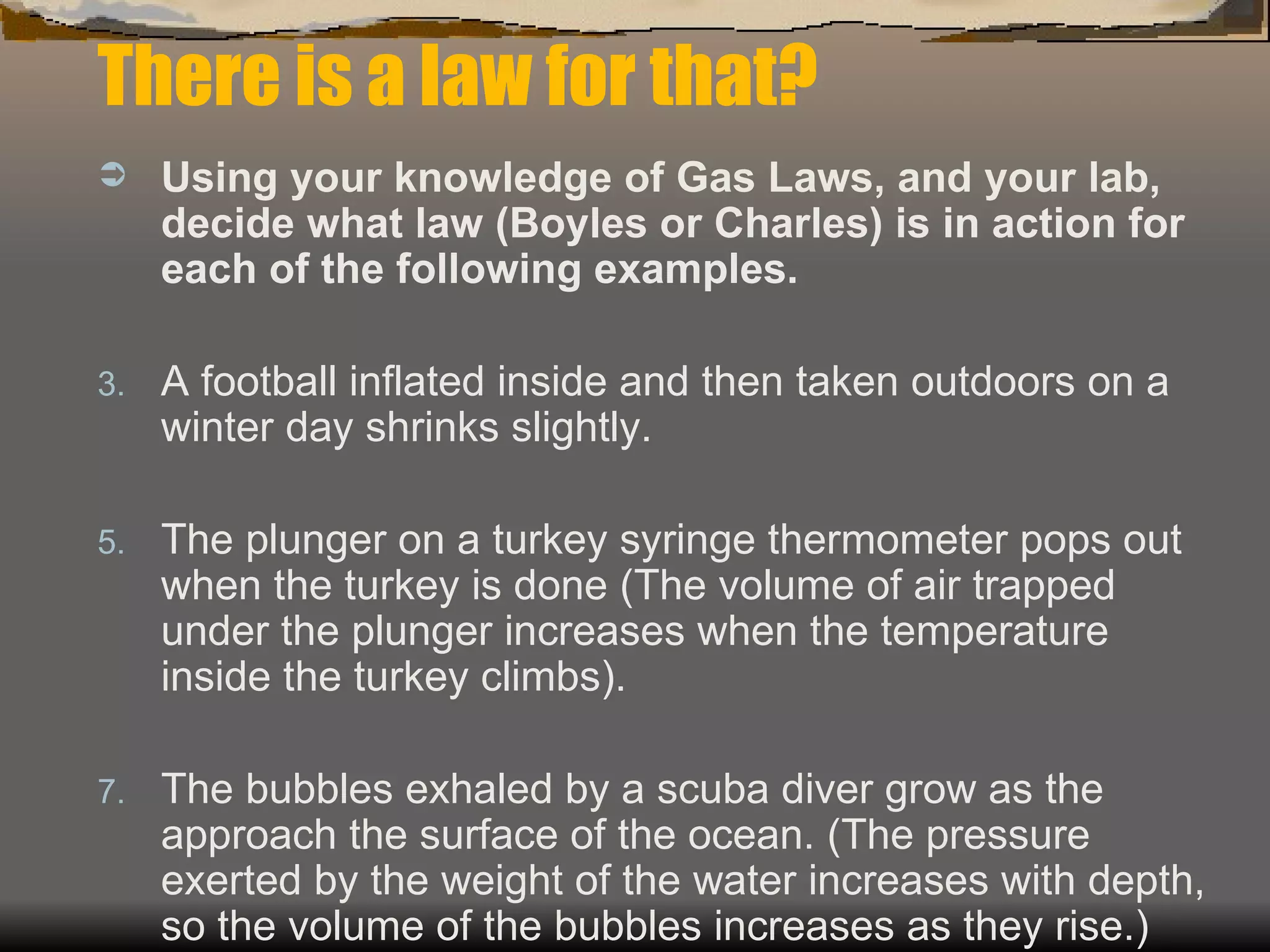 Gas Law Examples | PPT