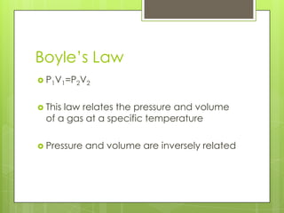 Gas laws | PPTX