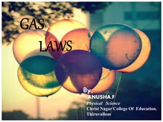 GAS LAWS ppt | PPTX