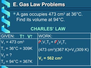 GAS LAWS Presentation for the studentsss | PPT