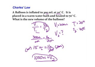 Gas Law Sample Problems | PDF