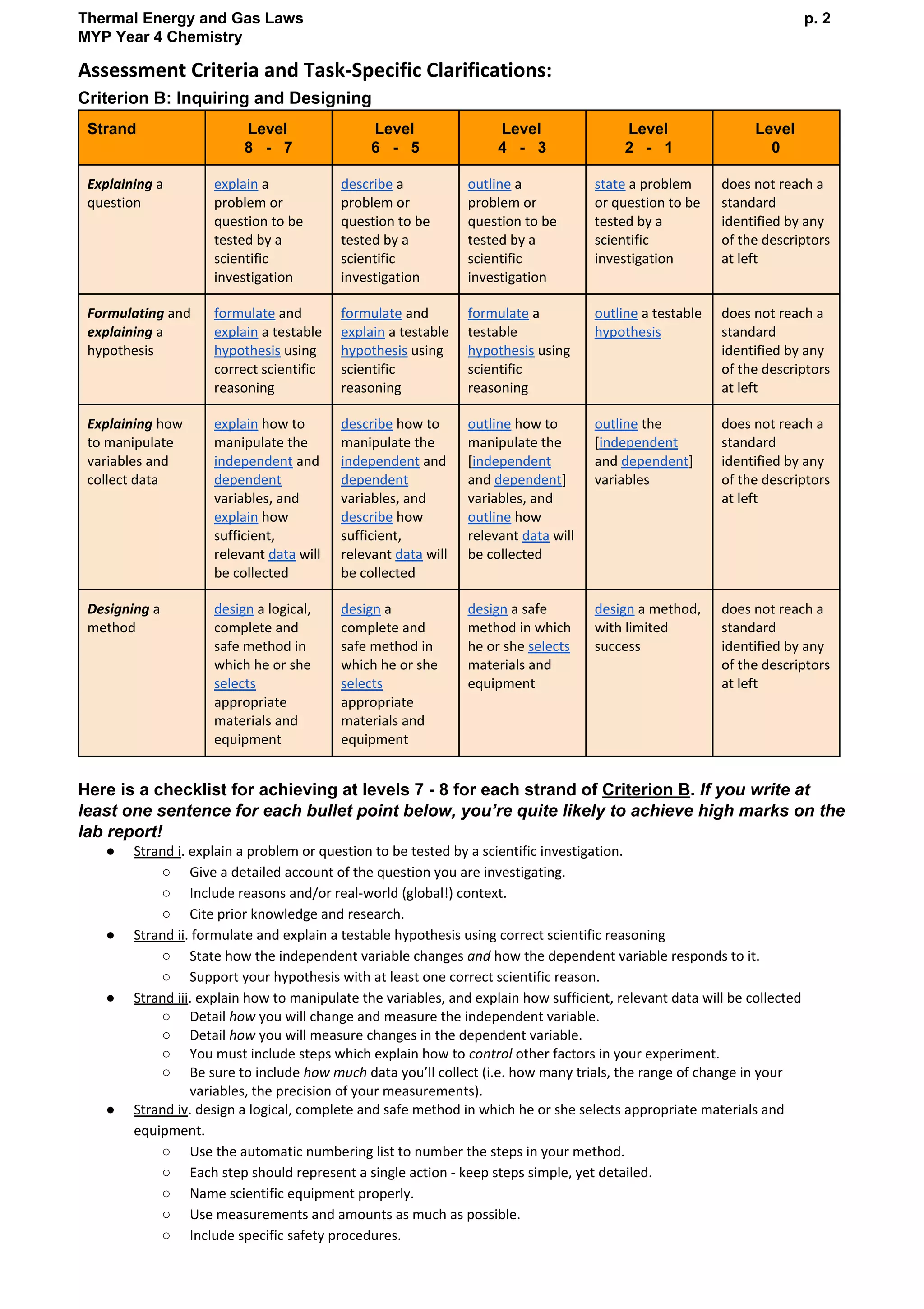 Independent gas laws investigation | PDF