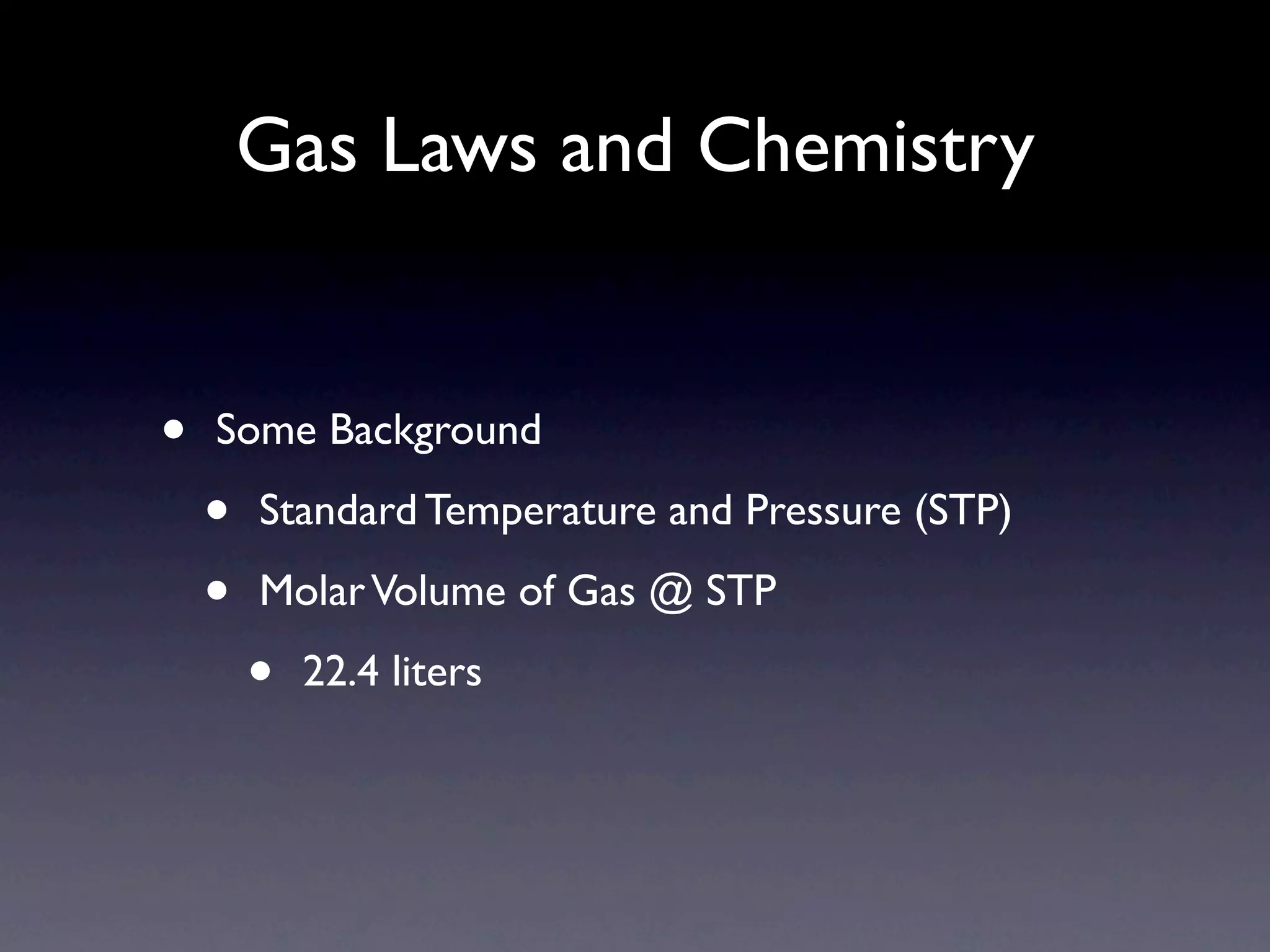 Gas Laws & Chemistry | ZIP