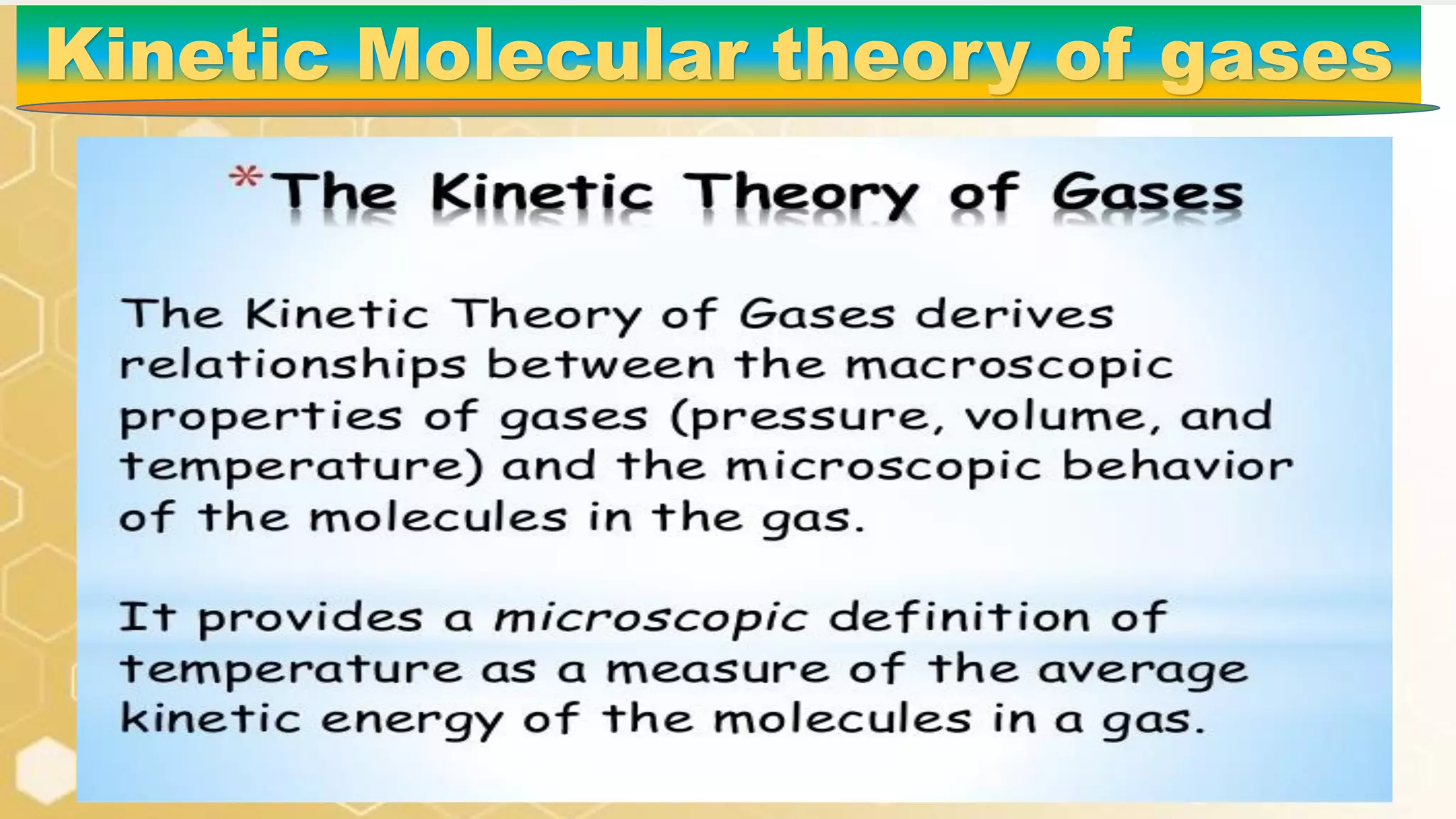 Gas laws & kinetic molecular theory | PDF