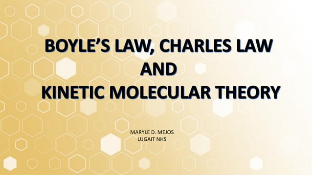 Gas laws & kinetic molecular theory | PDF | Chemistry | Science