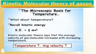 Gas laws & kinetic molecular theory | PDF