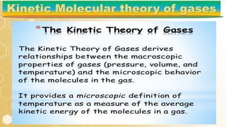 Gas laws & kinetic molecular theory | PDF