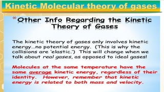 Gas laws & kinetic molecular theory | PDF