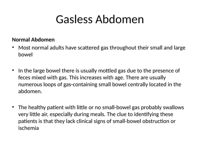 Gasless Abdomen and displaced bowel.pptx