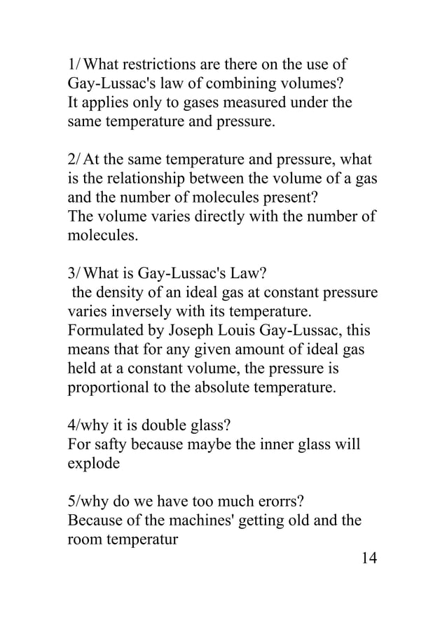 GAY LUSSAC LAW | DOCX