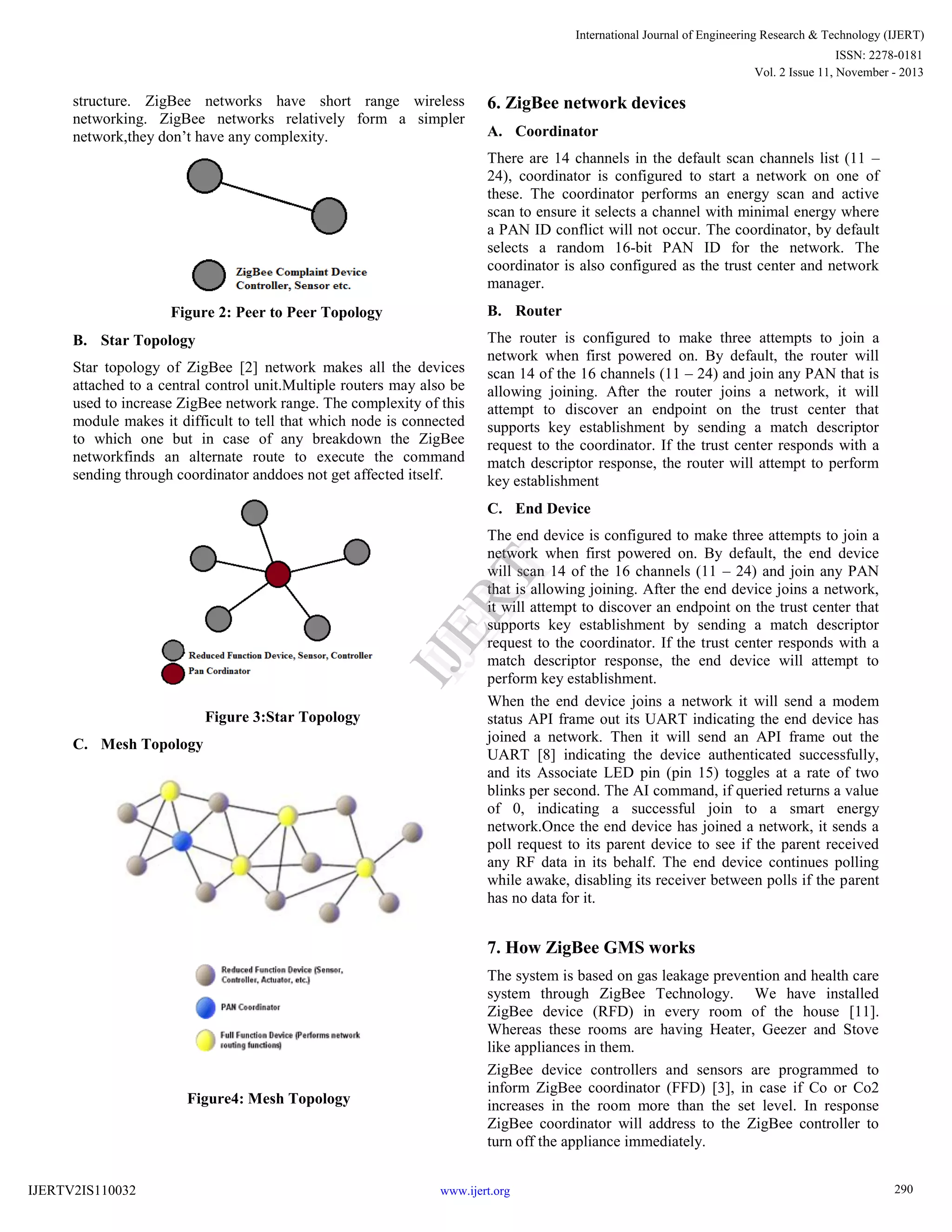Gas management & disaster system using ZigBee | PDF