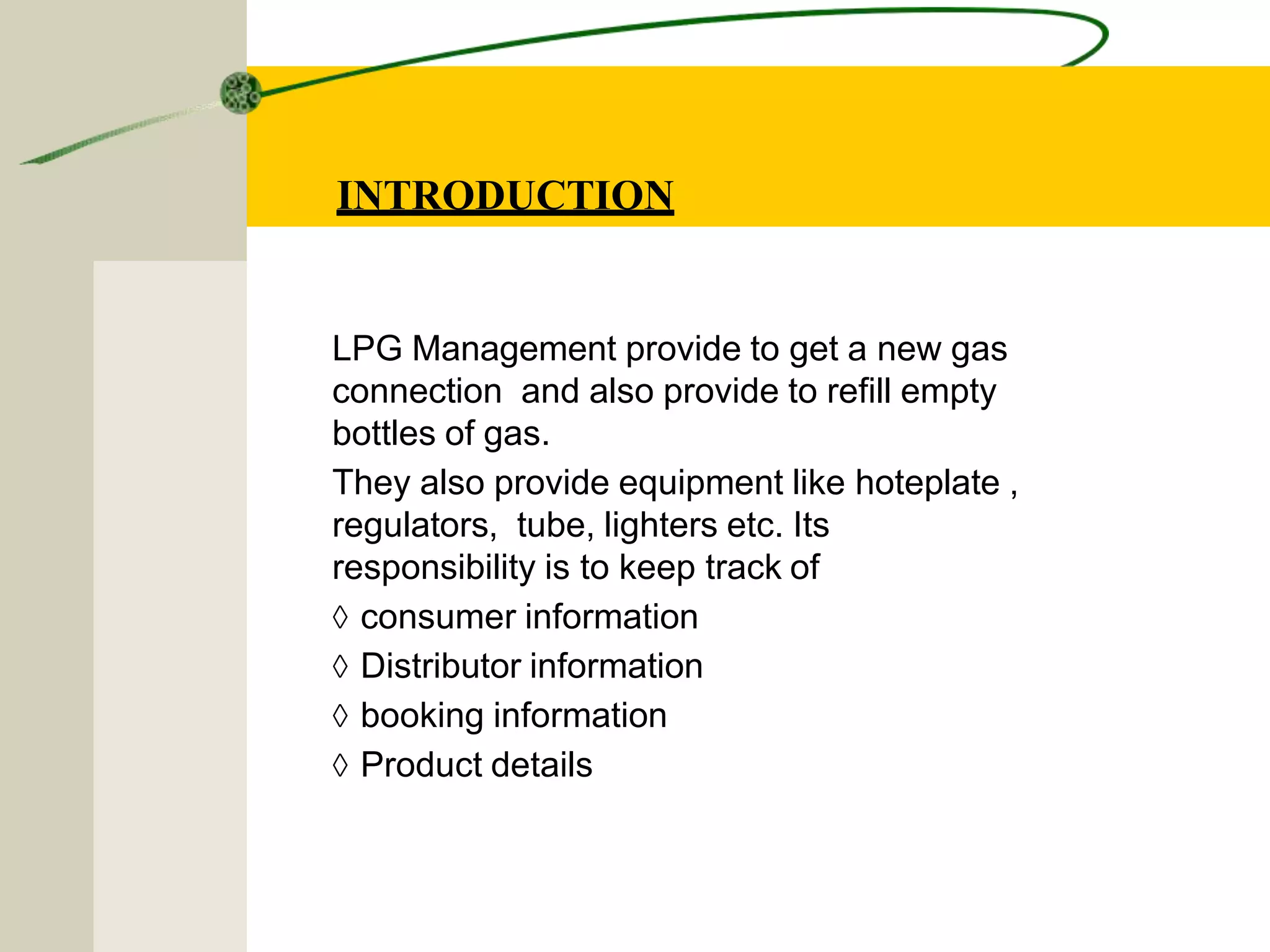 Gas management system | PPTX