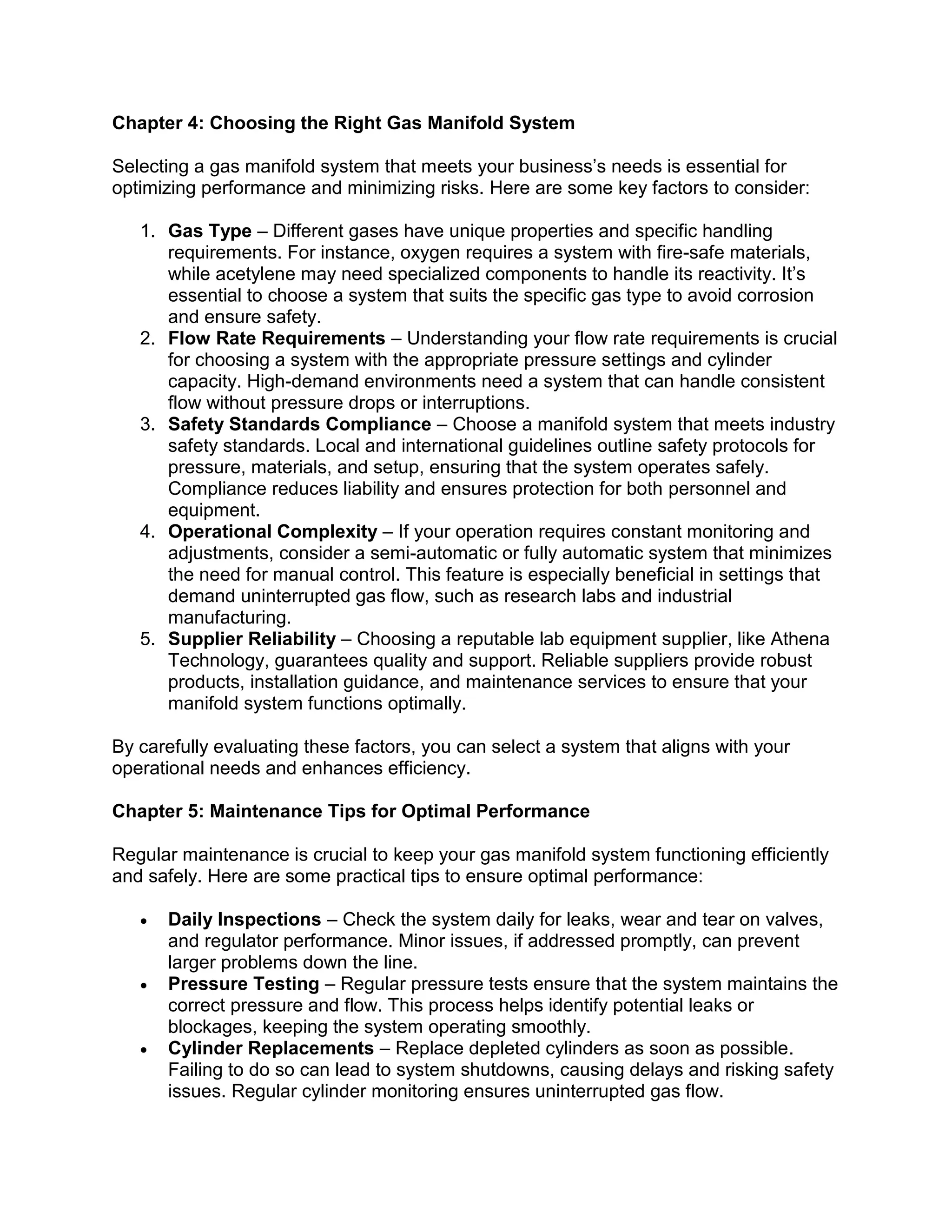 Gas Manifold Systems: Your Simple Guide to Efficiency | PDF