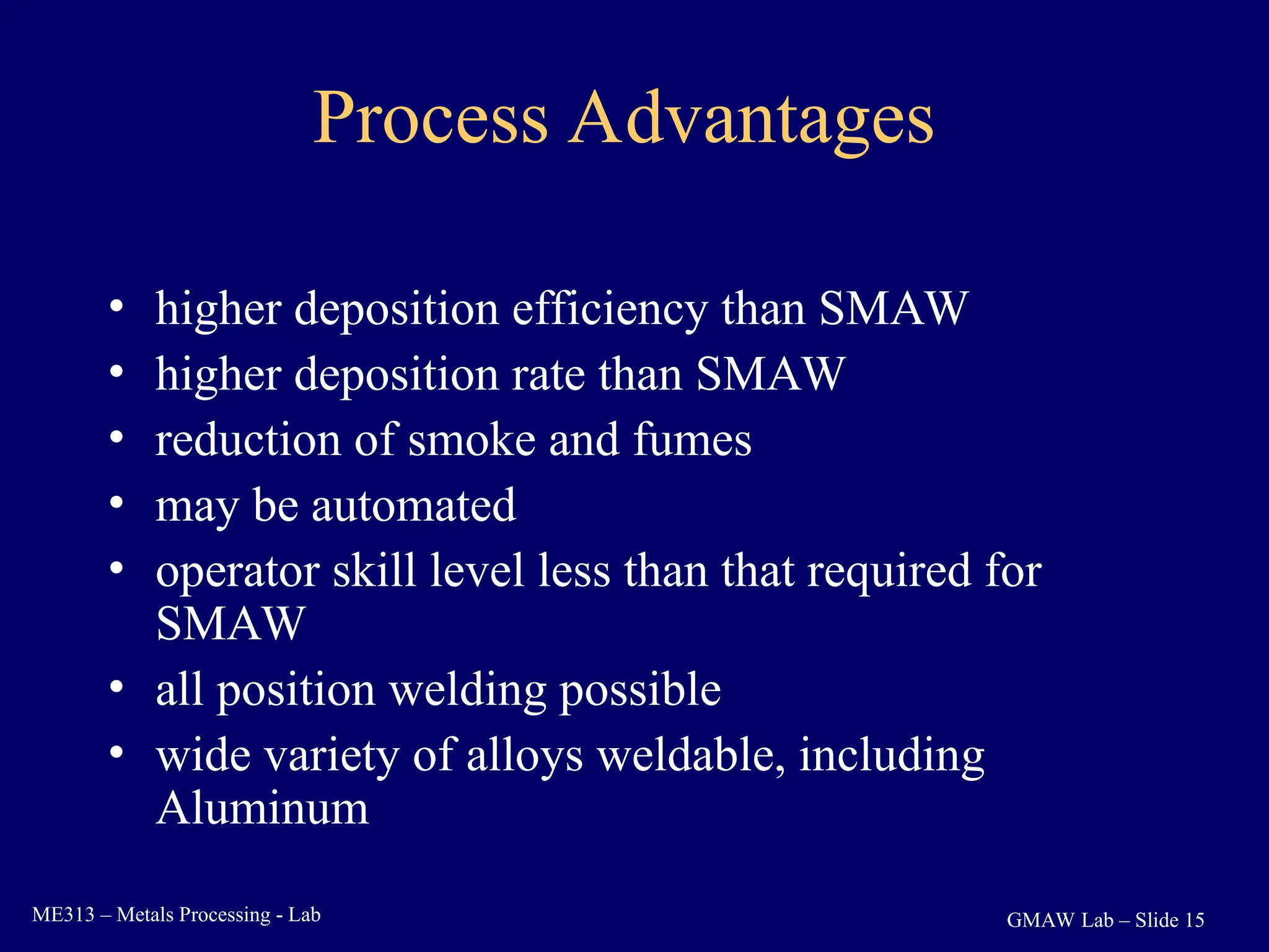 Gas Metal Arc Welding (GMAW) Welding type | PPT