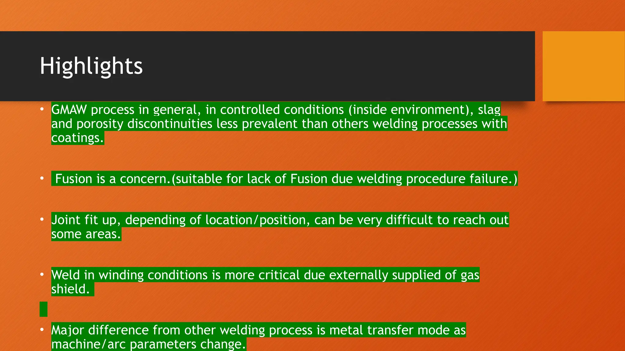 Welding process GMAW and it's processeses | PPTX