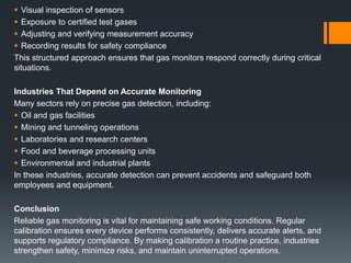 Gas Monitor Calibration: Strengthening Safety in Industrial Workplaces ...